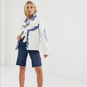 Blank NYC | Jackets & Coats | Blank Nyc Distressed Tie Dye Denim Jacket ...